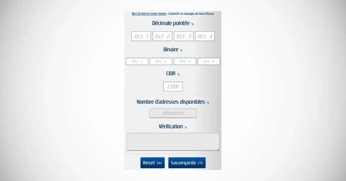 Calculer une plage d'adresses IP